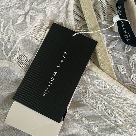 Zara | Tops | Zara Sheer Lace Top | Poshmark